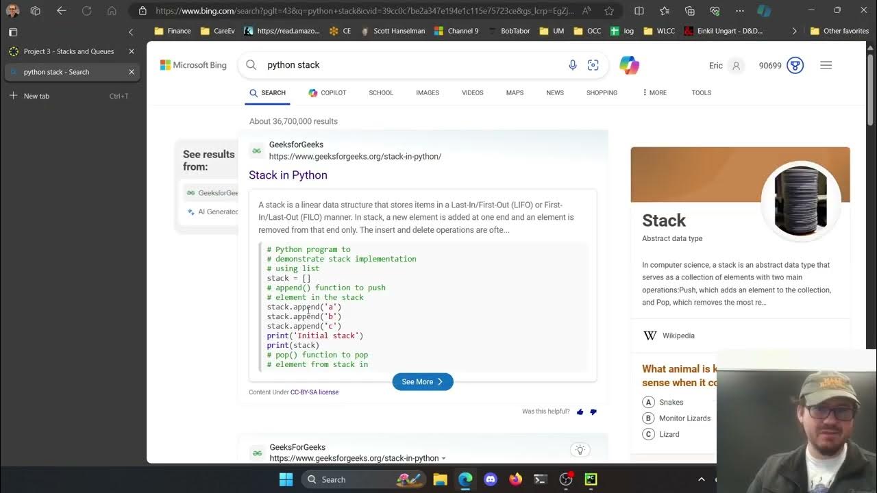CIS 2001 - CS2 for Data Scientists ( Python ) - Binary Search Trees - YouTube