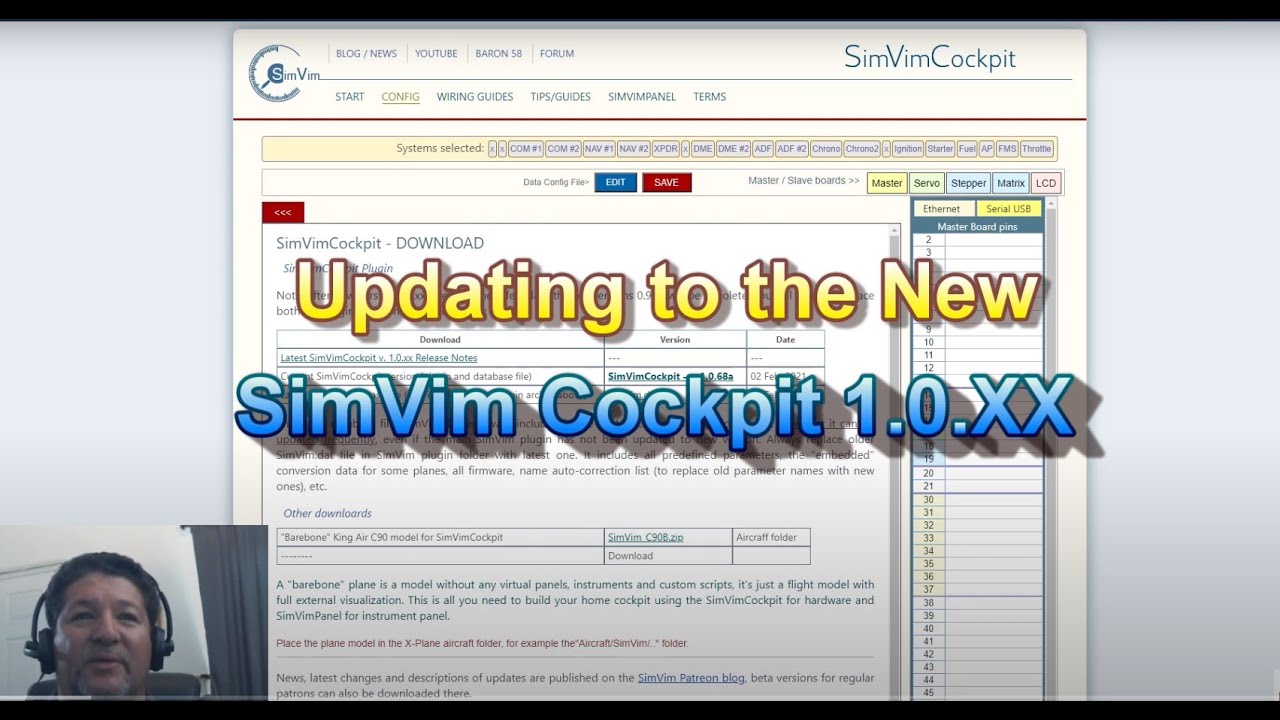 Updating to the NEW SimVim Cockpit 1.0.XX - YouTube