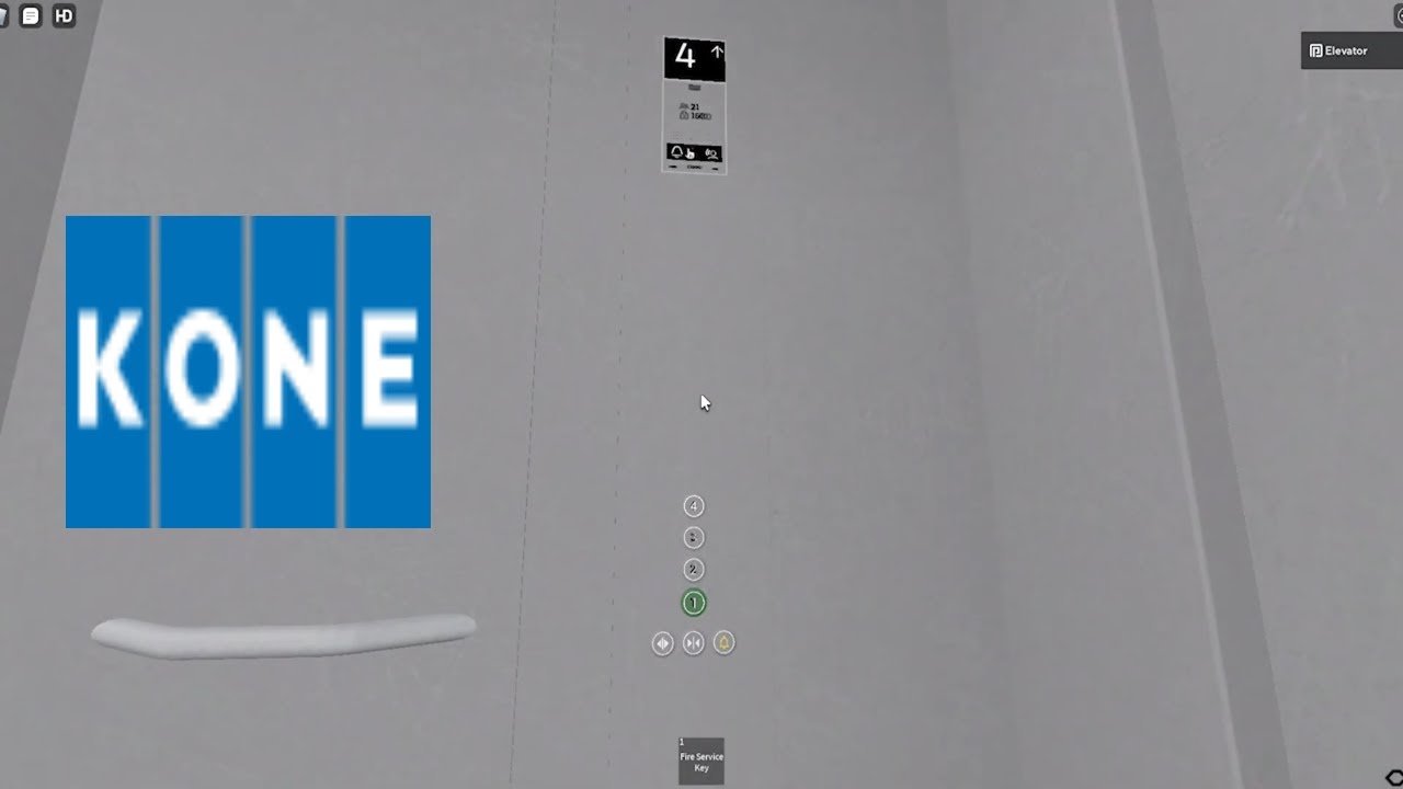 Kone ecospace traction elevator @ Jack Lifts HQ - Roblox - YouTube