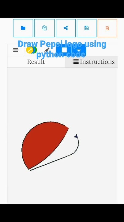 Draw Pepsi Logo Using Python Pepsi Python Programming Coding Tech