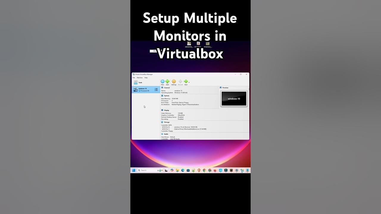 How To Setup Multiple Monitors in Virtualbox - YouTube