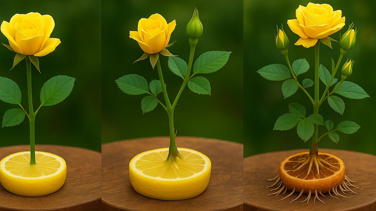 1 slices of lemon – Roses sprout, take root, and bloom in just a few ...