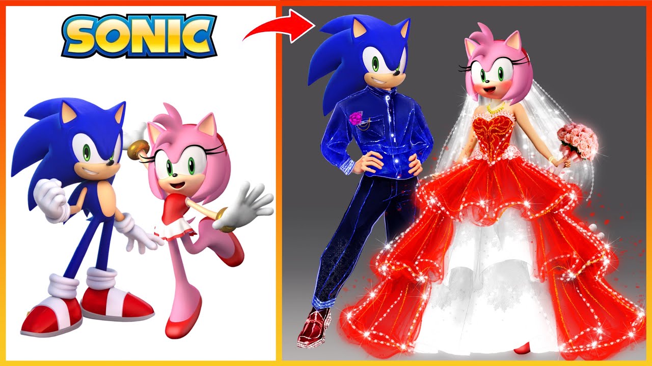 Sonic and Amy Rose Get Married - GLOW UP Bride & Groom | Stars Wow ...