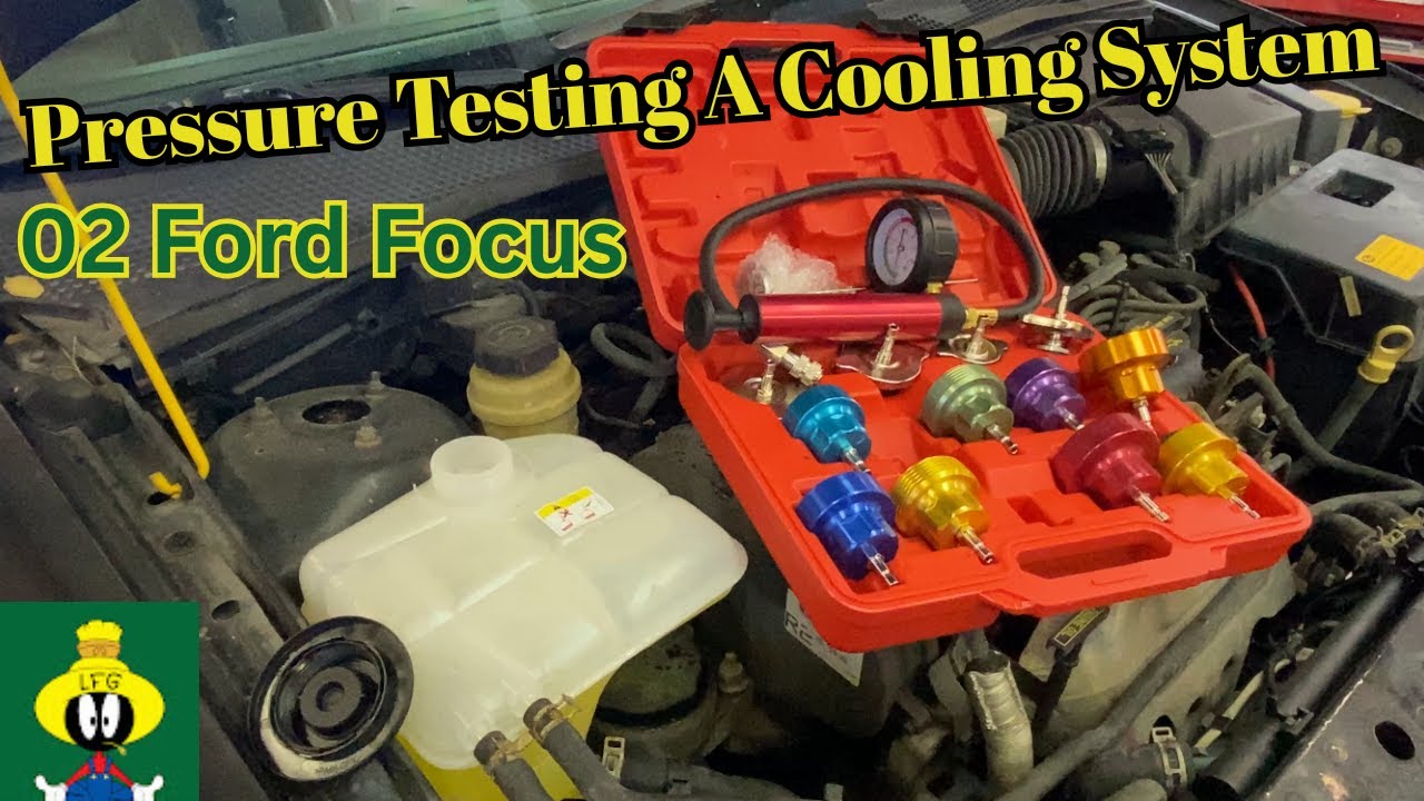 02 Ford Focus Cooling system Pressure test - YouTube