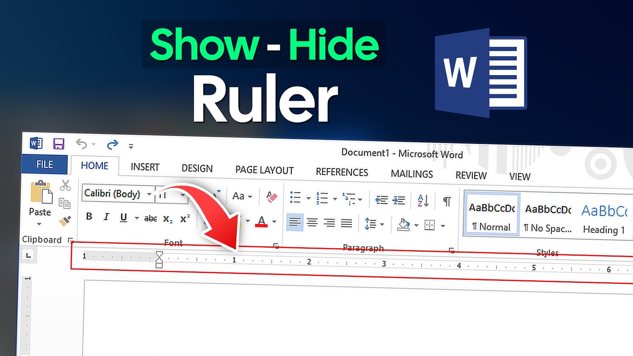 How to Display the Ruler in Word | Simple Word Tips - YouTube