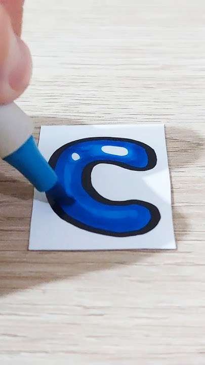 How to make your own sticker design • DIY sticker design • LETTER C # ...