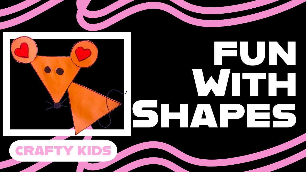 Mouse Drawing Using Simple Shapes 🐭 | Easy Drawing for Kids | Fun Shape ...