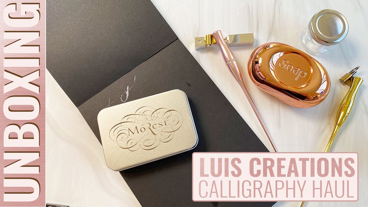 UNBOXING Calligraphy Haul - Luis Creations MoRing and MoRest and SOAP ...