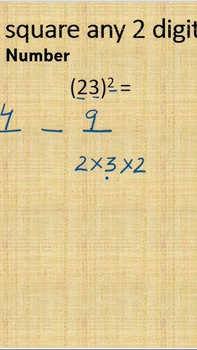 Learn to square any 2 digit number || Maths tricks and tips #maths #mathstricks #easy - YouTube