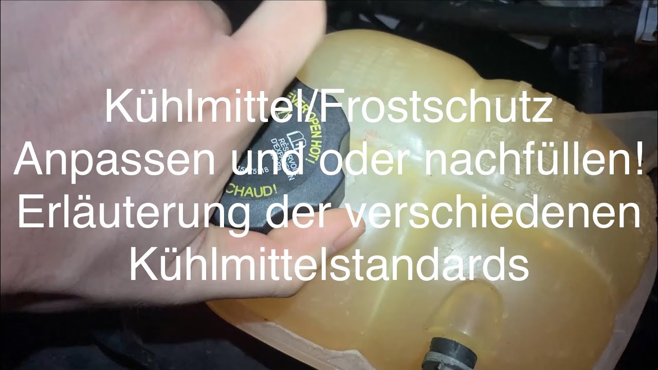 Khlerfrostschutz Mischen Tabelle