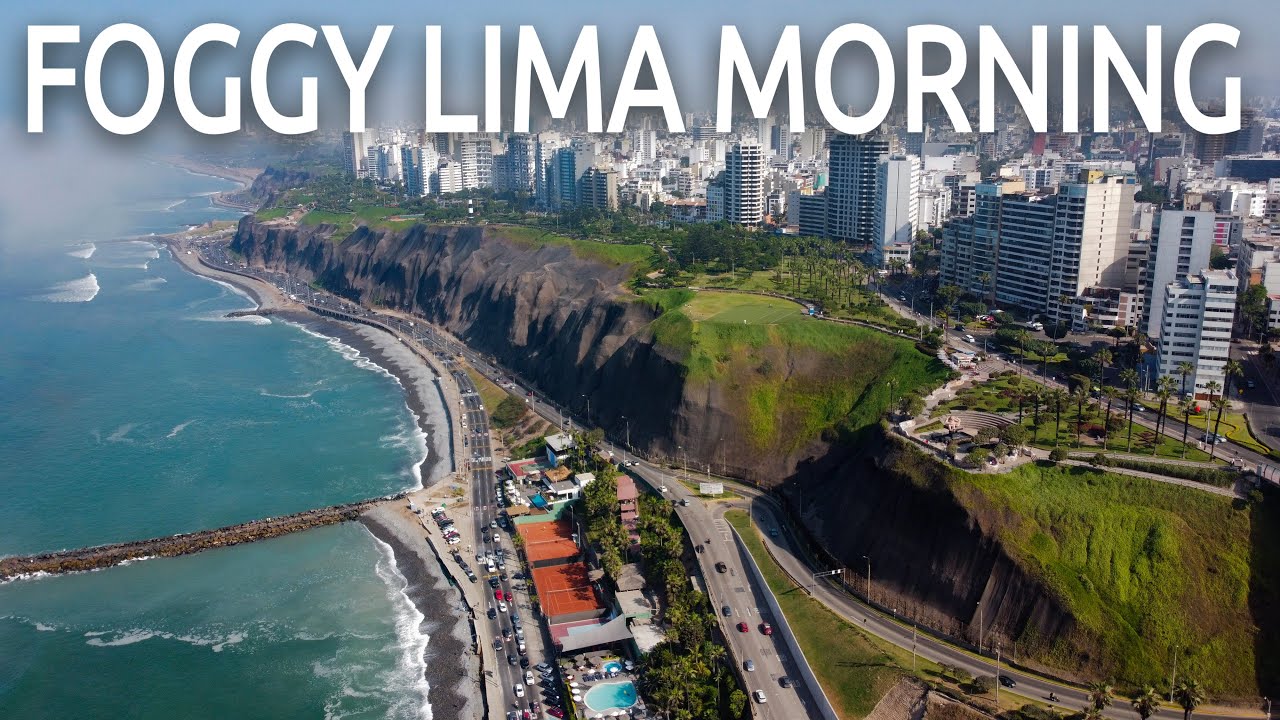 Lima, Peru. Oceanside Promenade on a typical foggy morning. - YouTube