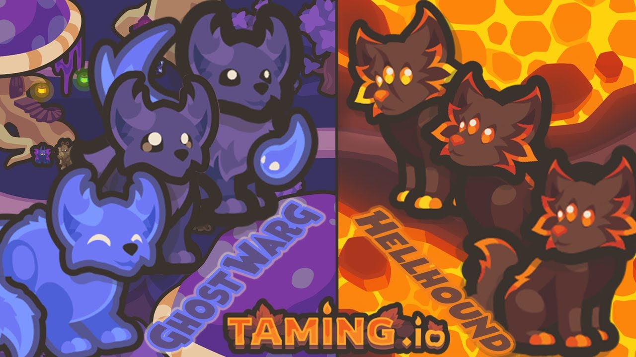 Taming.io Tamon Versus! Hellhound X Warg - Wolf Battle - YouTube
