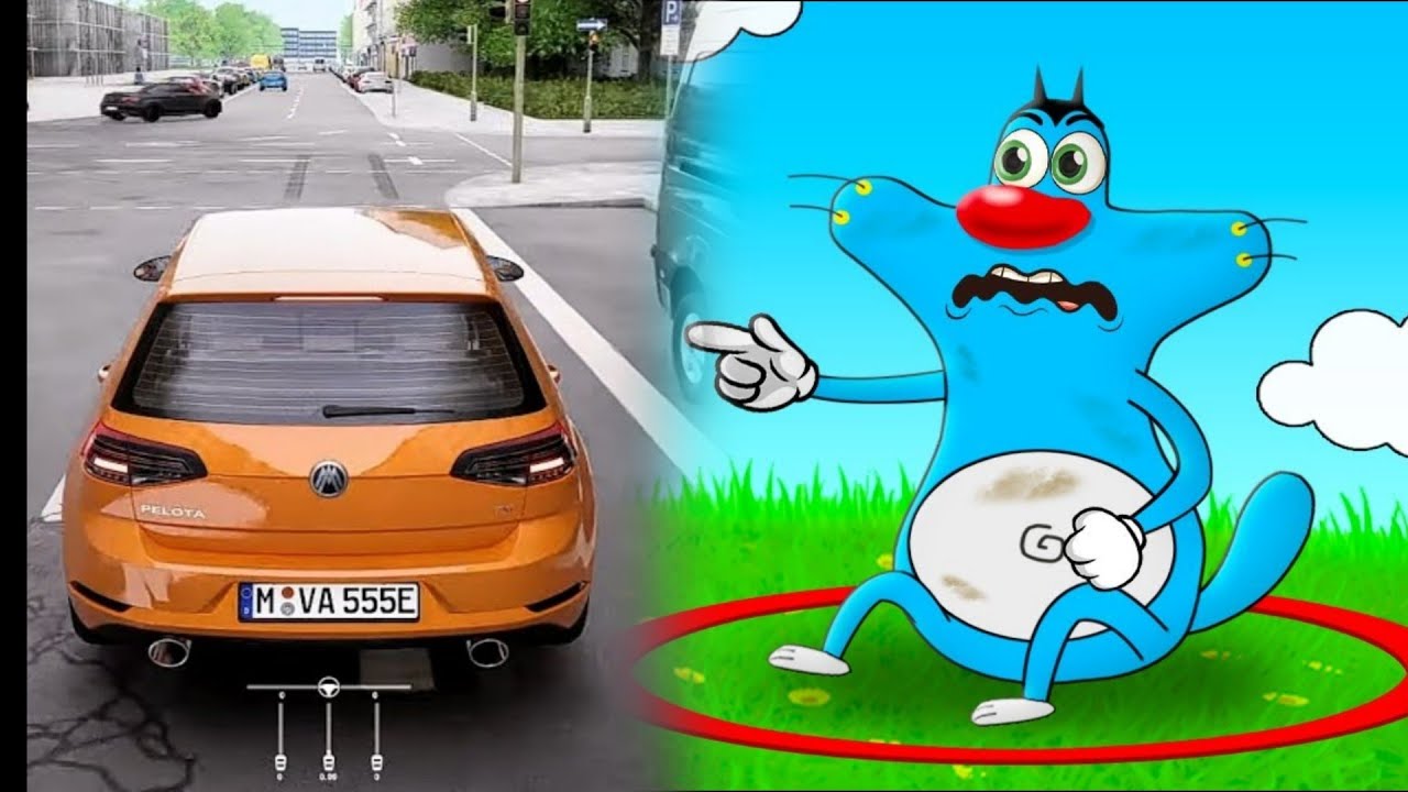 Oggy vs jack fighting extreme car driving simulator - YouTube