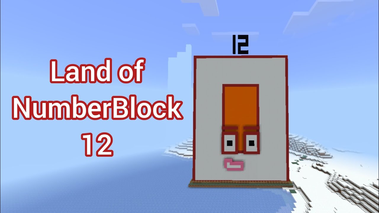 I Built Giant NumberBlock 12 in Minecraft - YouTube