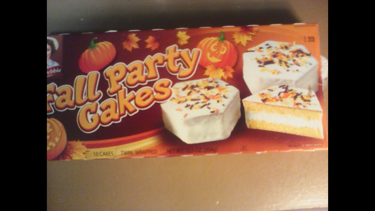 Fall Party cakes from Little Debbie review - YouTube