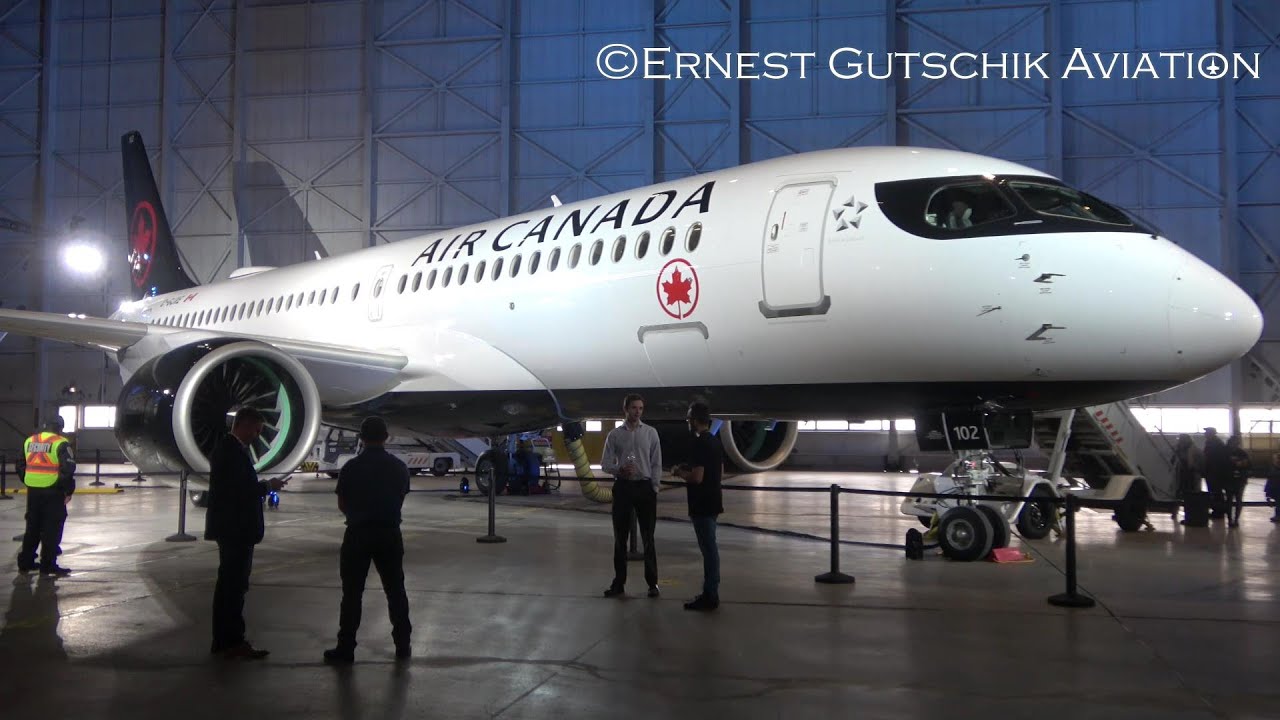 Air Canada Airbus A220-300 | Exterior and Interior Tour - YouTube