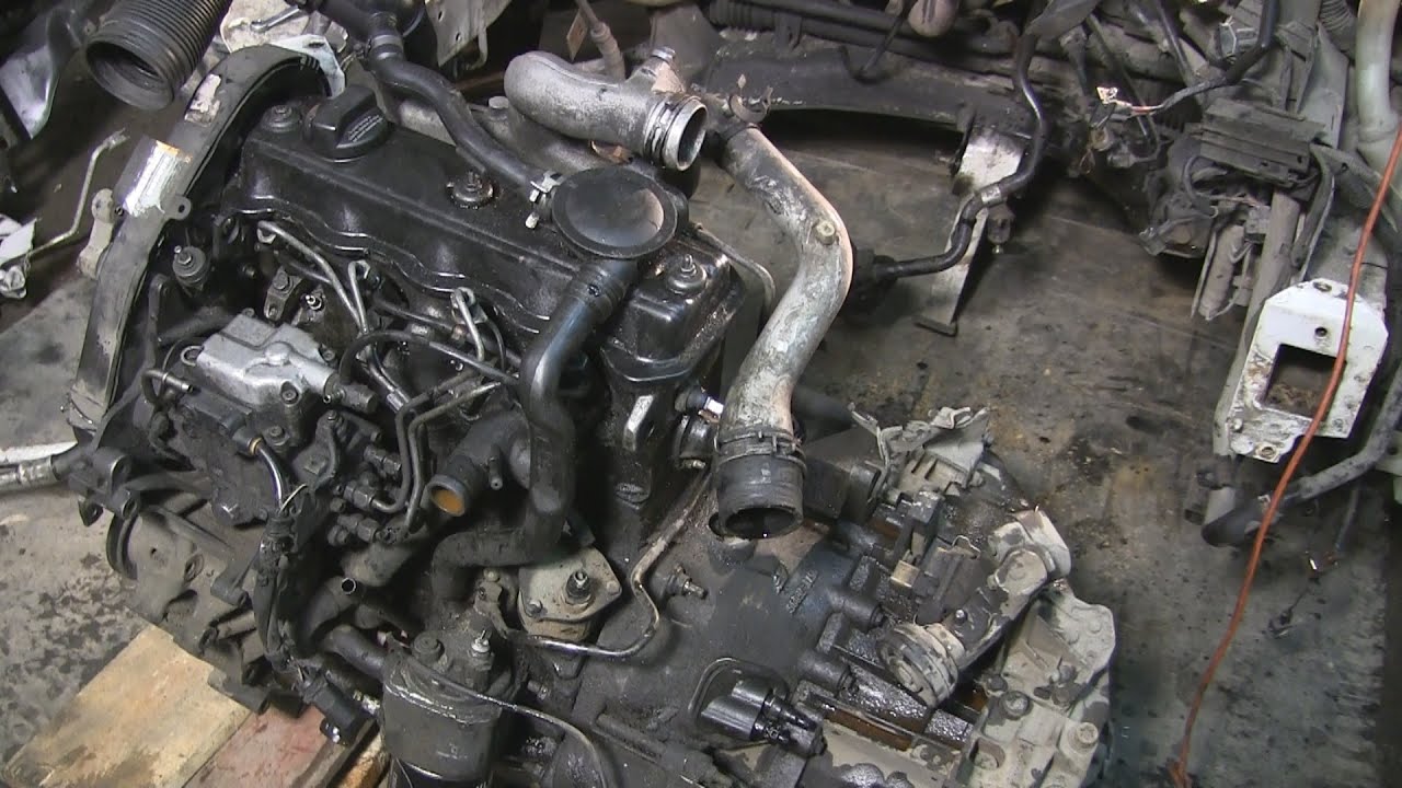 1.9 turbo diesel снятие двигателя часть 3 - YouTube