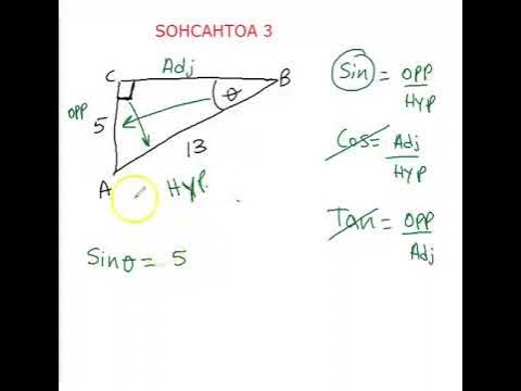 How to solve SOHCAHTOA problem? - YouTube