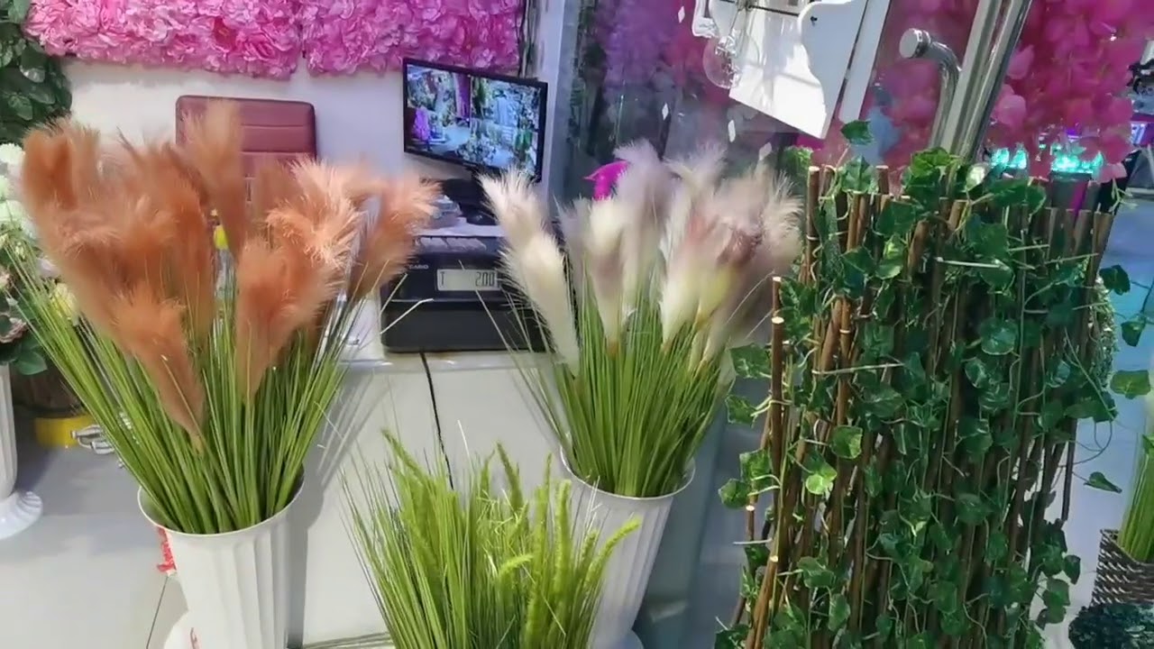 Flowers shop @ dragon mall,oman_beautiful flowers - YouTube