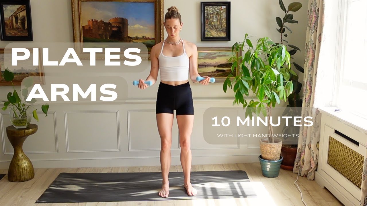 10-Min Pilates Arms Workout (with or without weights!) - YouTube