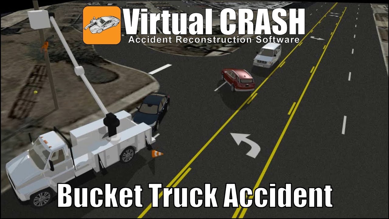 Virtual CRASH | Bucket Truck Crash Simulation | Safety Management - YouTube