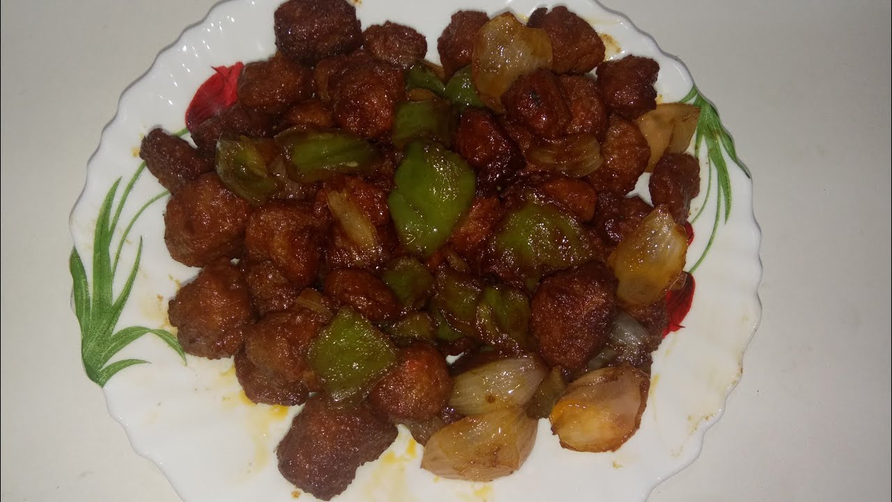 Soybean Chilli recipe - YouTube