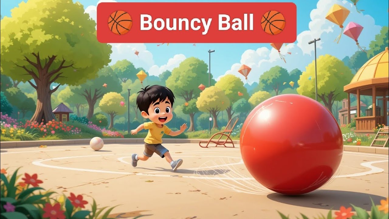 Bouncy Ball Song 🏀 | Fun Kids’ Nursery Rhyme & Action Song | Sing ...