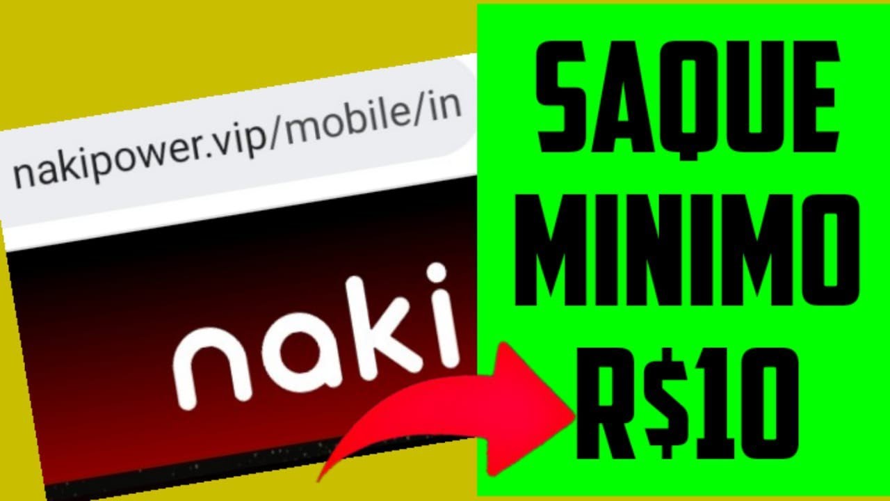 🔝💸 LANÇOU NOVA PLATAFORMA (NAKI POWER) | SAQUE MINIMO 10 REAIS - YouTube