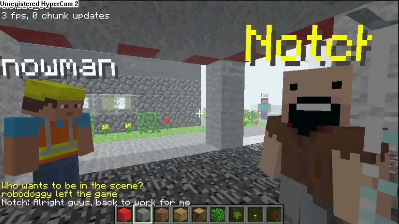 Notch on MineCraft - YouTube