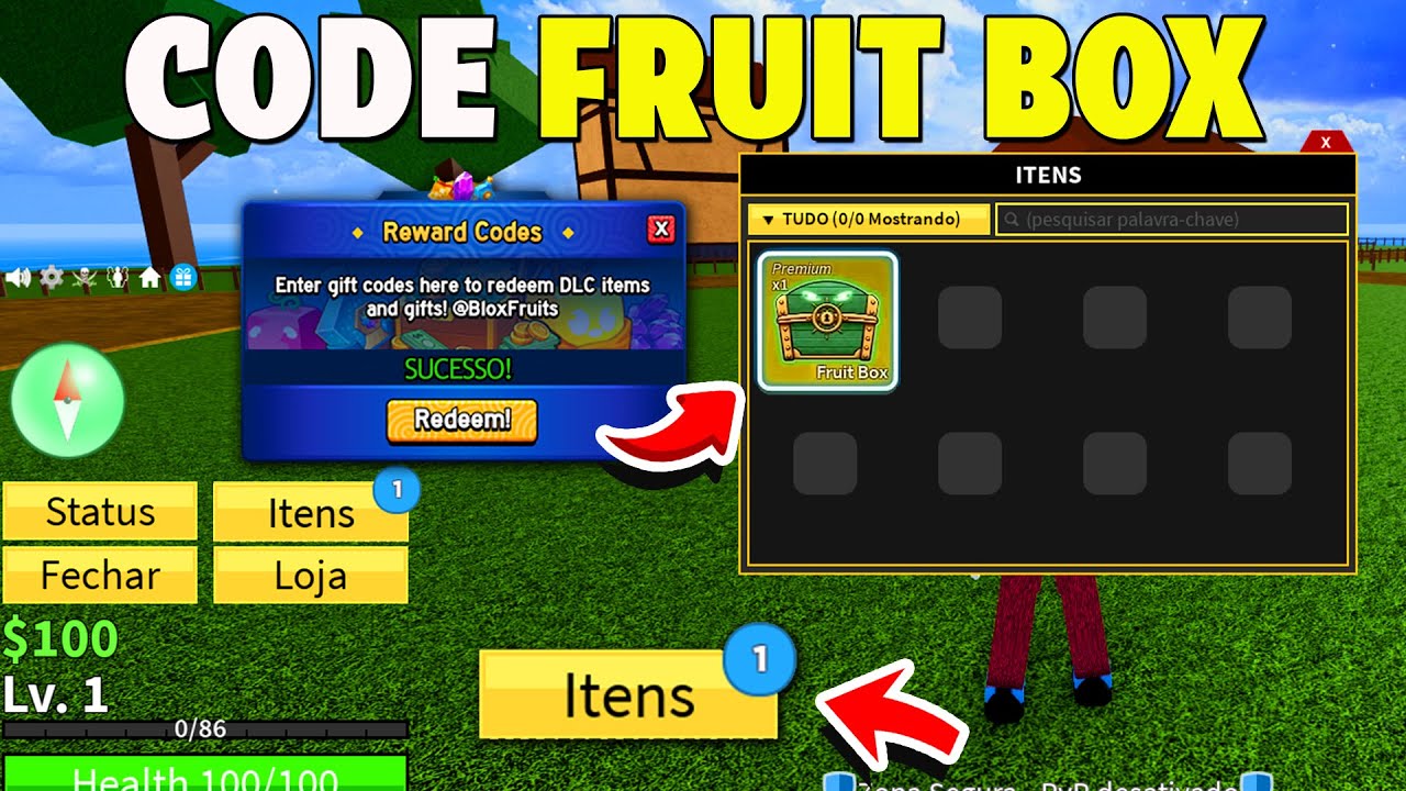 NOVO CÓDIGO FRUIT BLOX + 4 NOVOS CÓDIGOS DE FRUTAS DO BLOX FRUITS ...