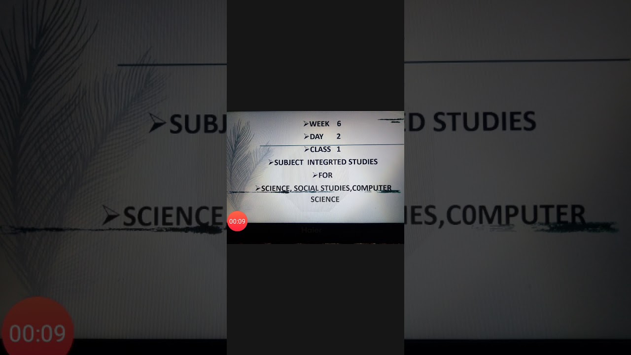 Week 6 Integrated Studies (2) - YouTube