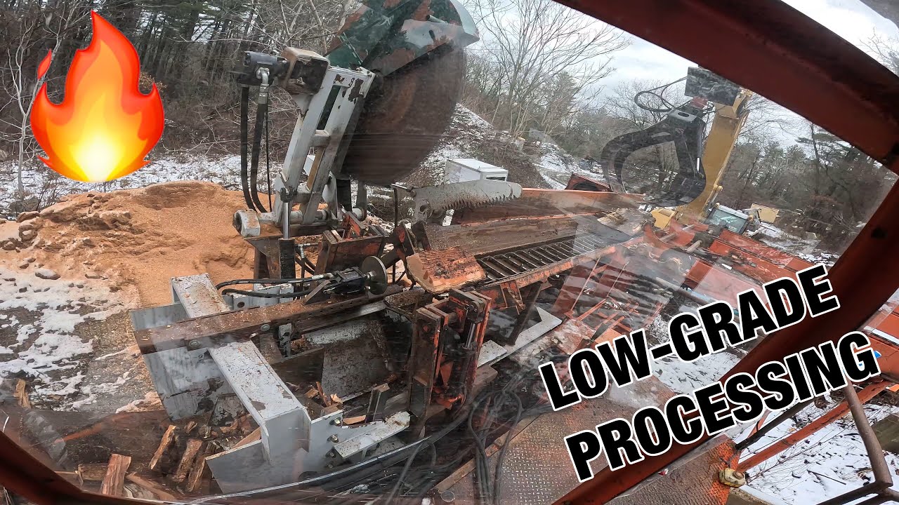 Processing low-grade firewood - YouTube