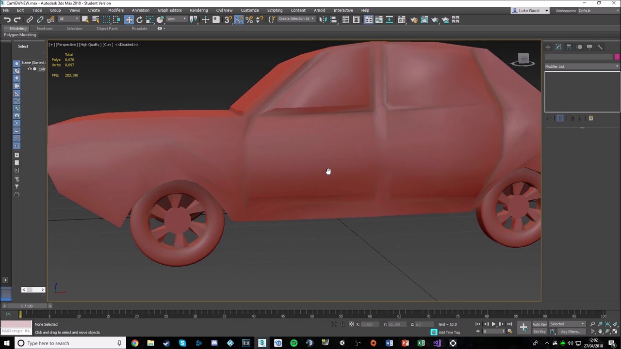 3DS Max - 360 Car Model Preview - YouTube