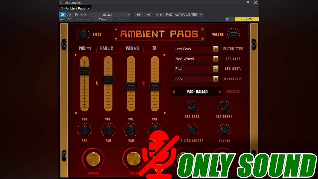 Studiolinked - Ambient Pads [Demo][Only sound] - YouTube