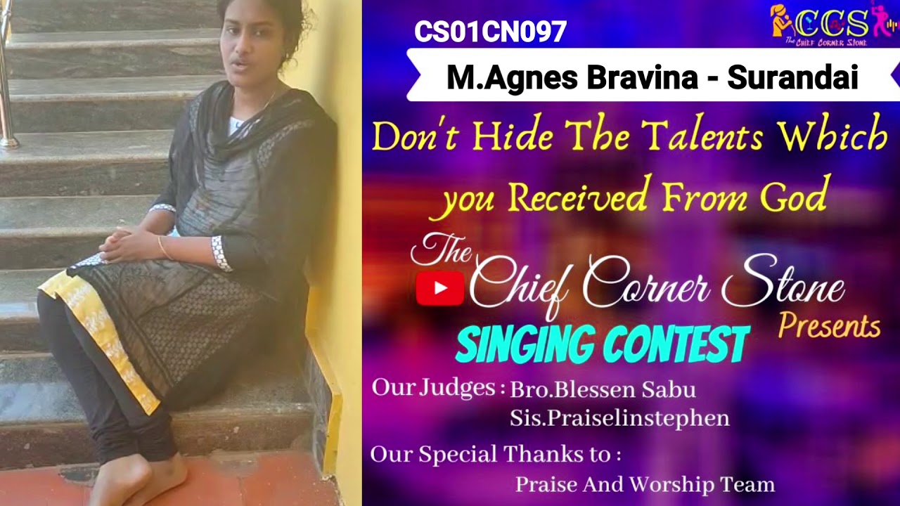 |Chief Corner Stone - CCS || Singing Contest ||M.Agnes Bravina ...