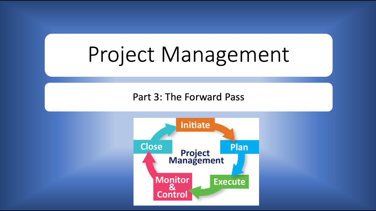 Project Management Part 3 - The Forward Pass - YouTube
