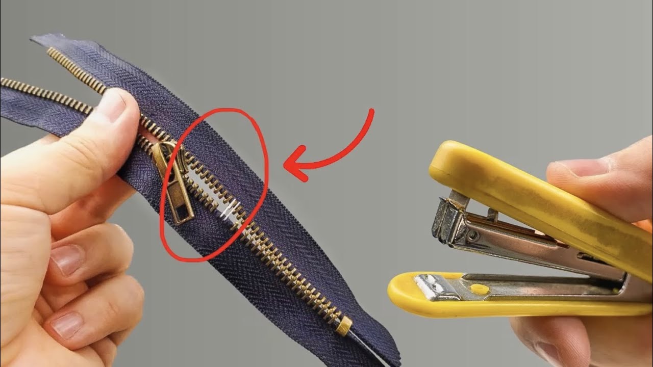 ALL MEN IN THE WORLD SHOULD KNOW THIS ️ HOW TO FIX ANY faulty zipper ...