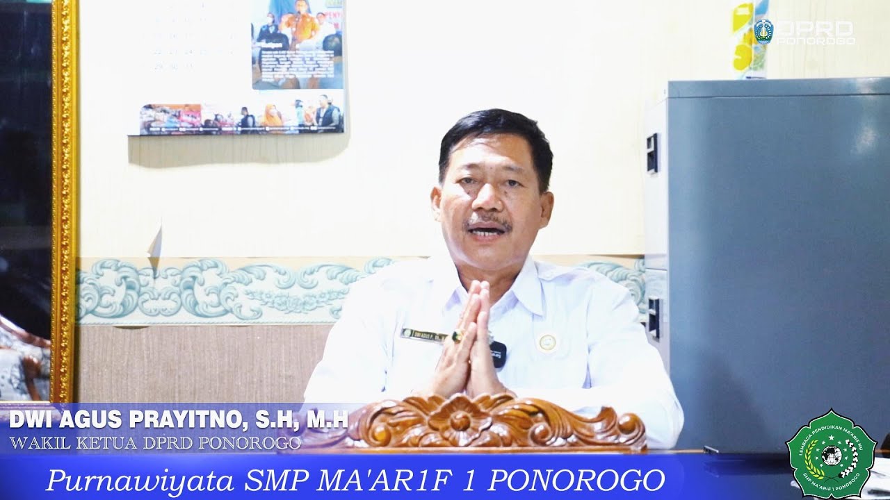 UCAPAN PURNAWIYATA 2023 dari Bapak DWI AGUS PRAYITNO, S.H., M.Si.(Wakil ...