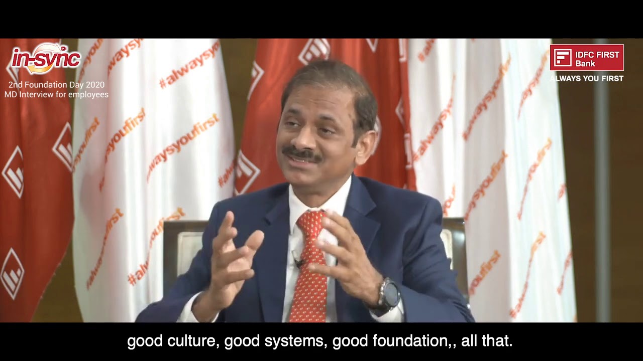 IDFC FIRST Bank MD & CEO's message to employees on 2nd Foundation Day ...
