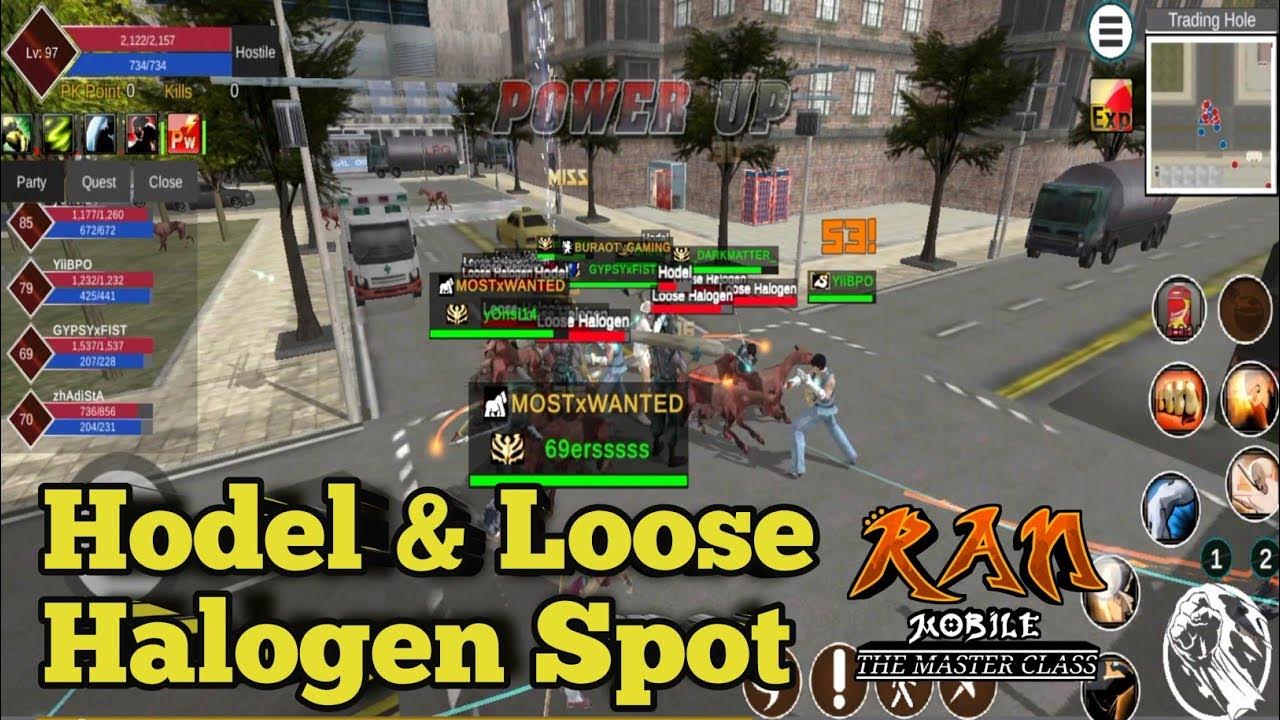 Hodel and Loose Halogen Spot Party Grind | Ran Mobile: The Master Class OBT - YouTube