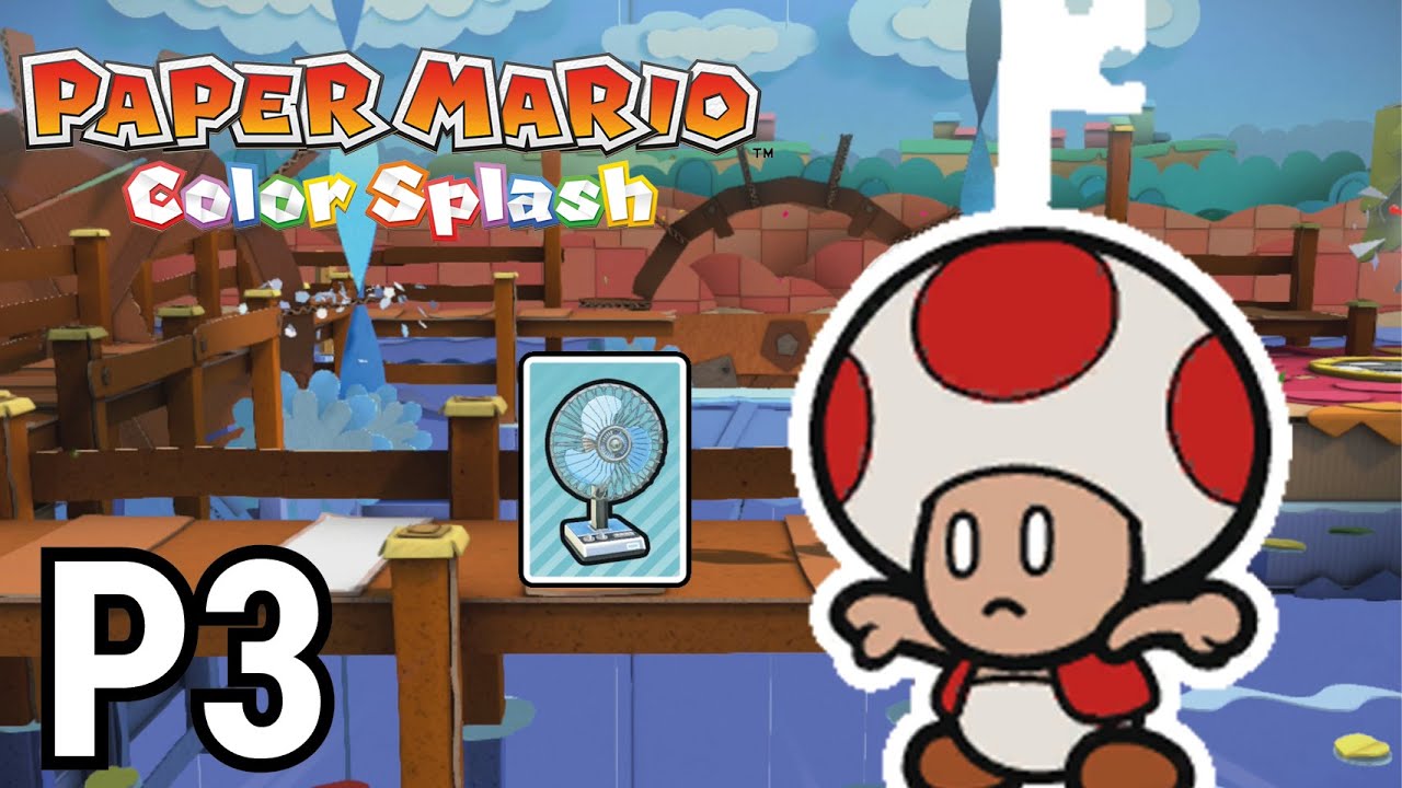 Paper Mario Color splash - Gameplay Walkthrough Part 3 - Cherry Lake ...