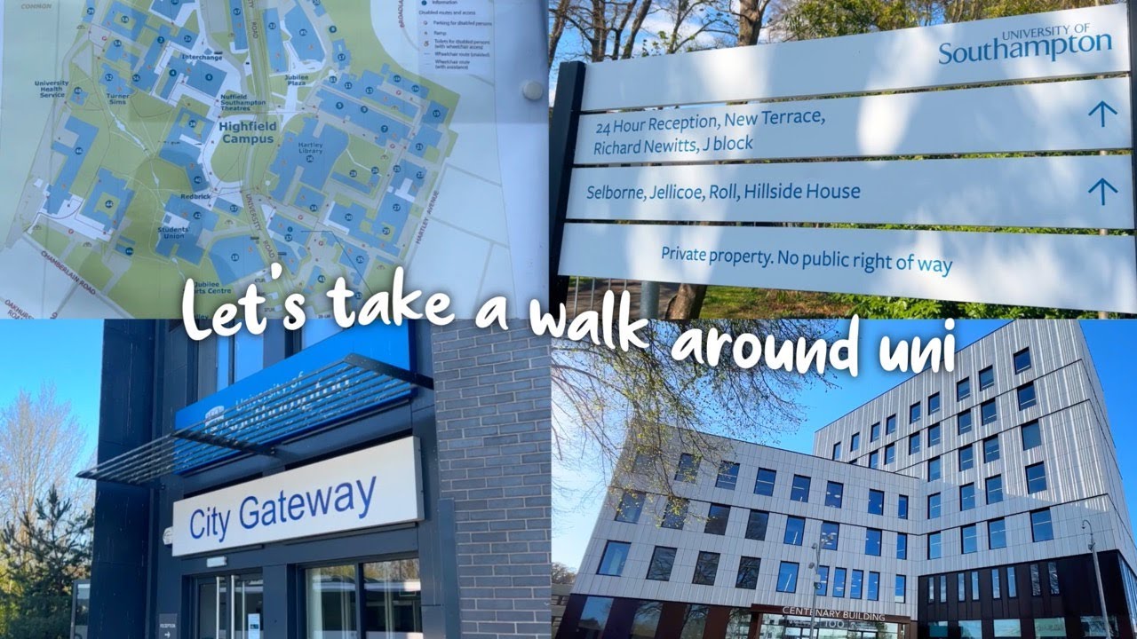 Let's walk around Uni of Southampton! (glen eyre, highfield hall, city ...