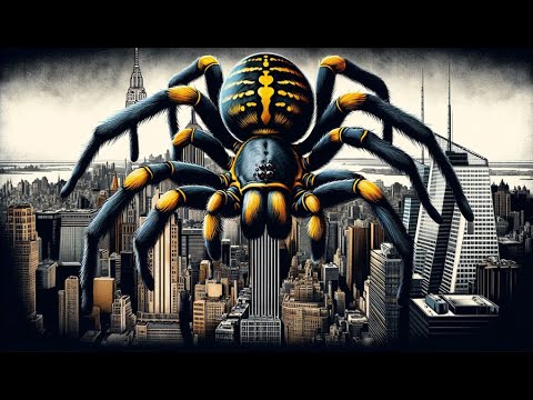 Giant Venomous Flying Spiders Invading New York! 🕷️🌆 #SpiderAlert # ...