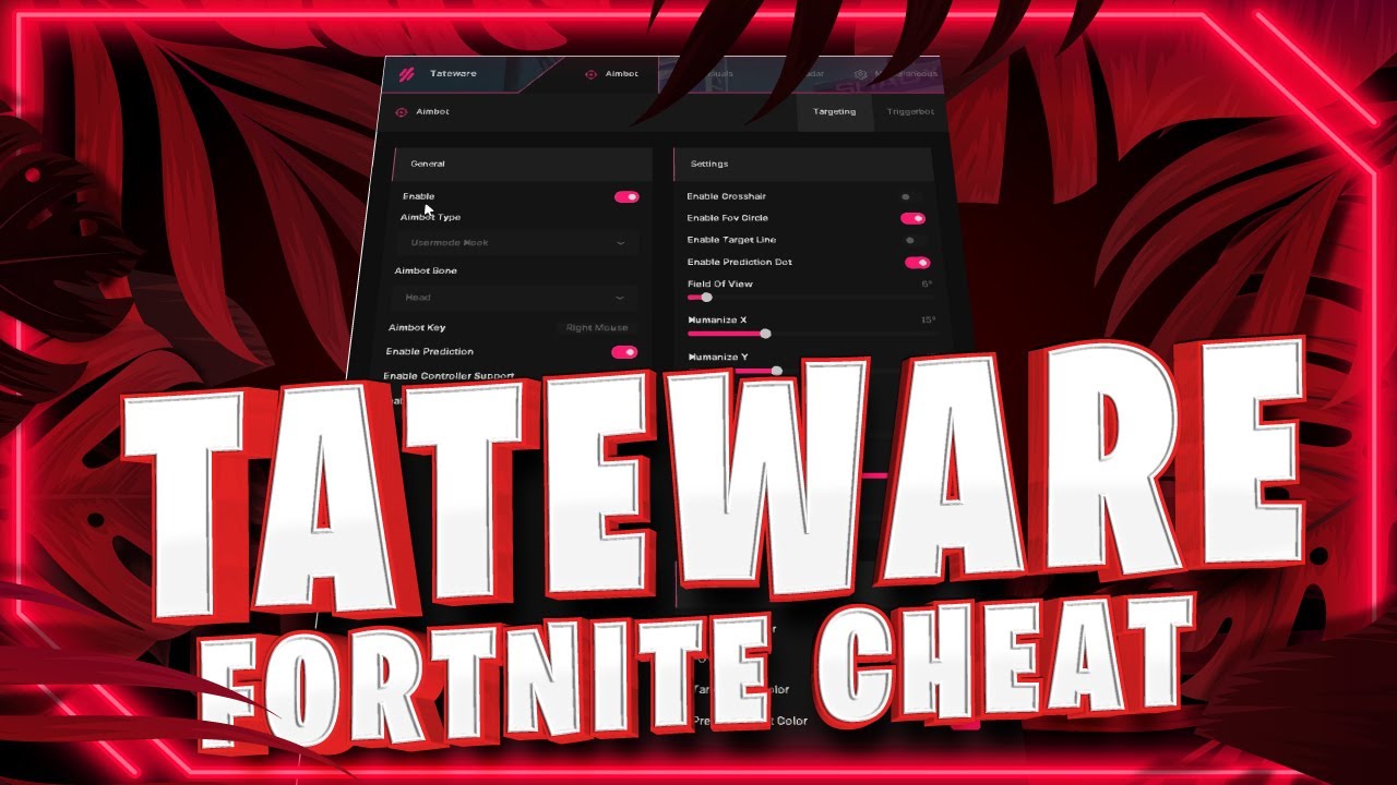 The AimBot On This Cheat Is INSANELY Accurate (TateWare Fortnite) - YouTube