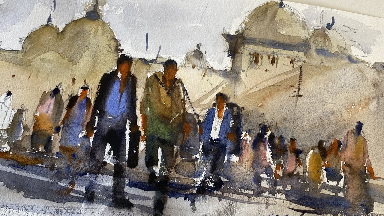 Quick watercolor composition - Part 2 - YouTube