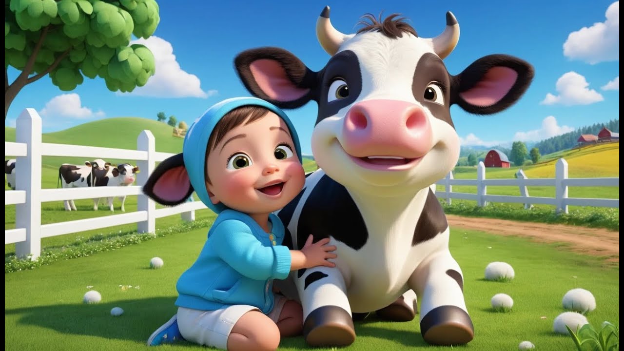 Baby Cow Say Moo Moo Moo – Fun Farm Animal Song with Baby Cow Sounds ...