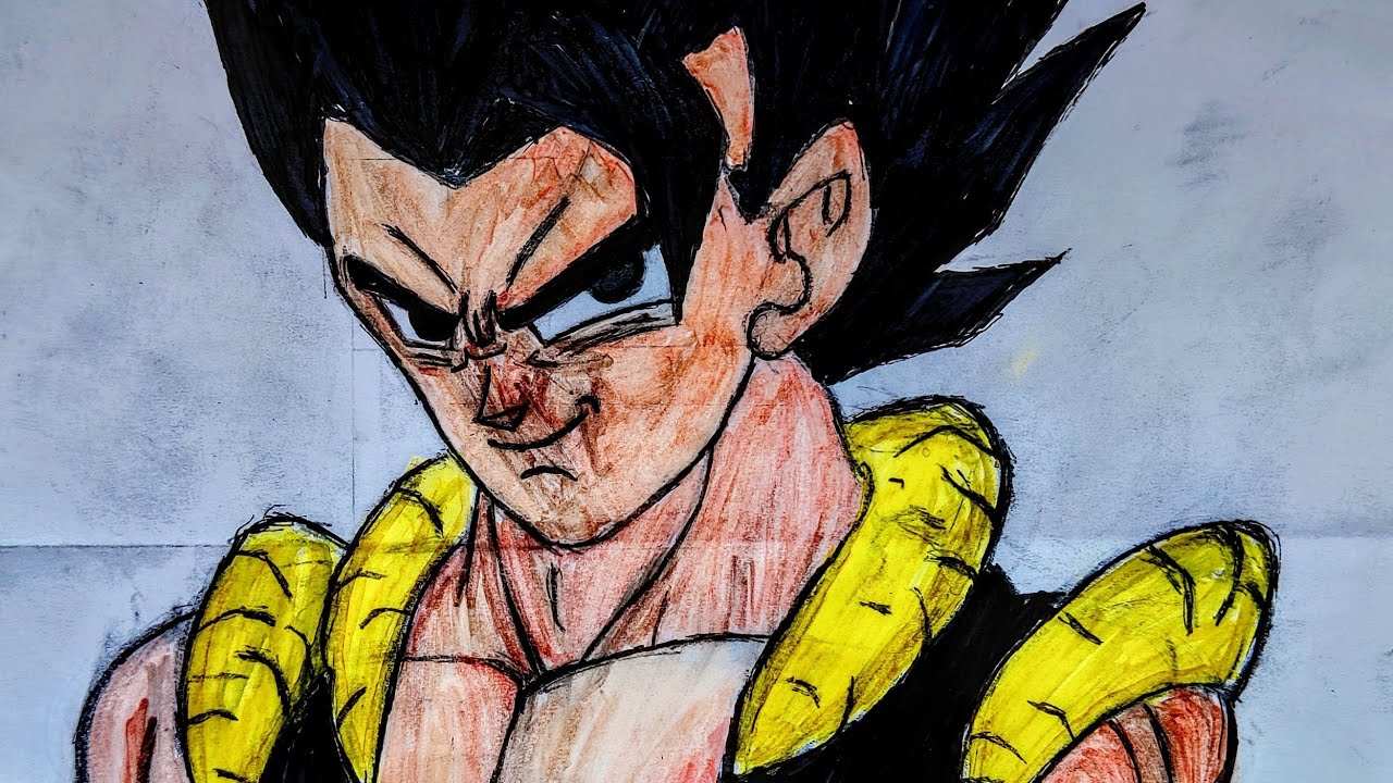 Drawing Gogeta Base form (Manga Style) - Part 2 - YouTube