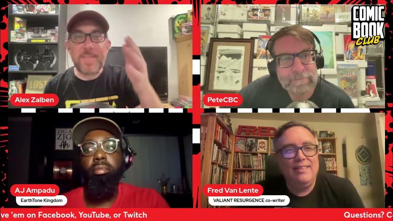 Comic Book Club: Erica Schultz, Darick Robertson, Fred Van Lente, And AJ Ampadu - YouTube