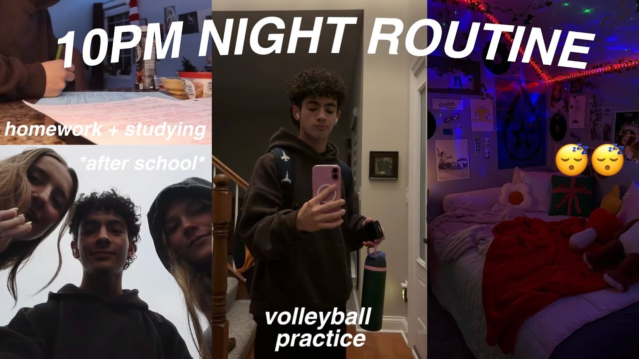 MY 10PM SCHOOL NIGHT ROUTINE 🌙 VLOGMAS DAY 10 - YouTube