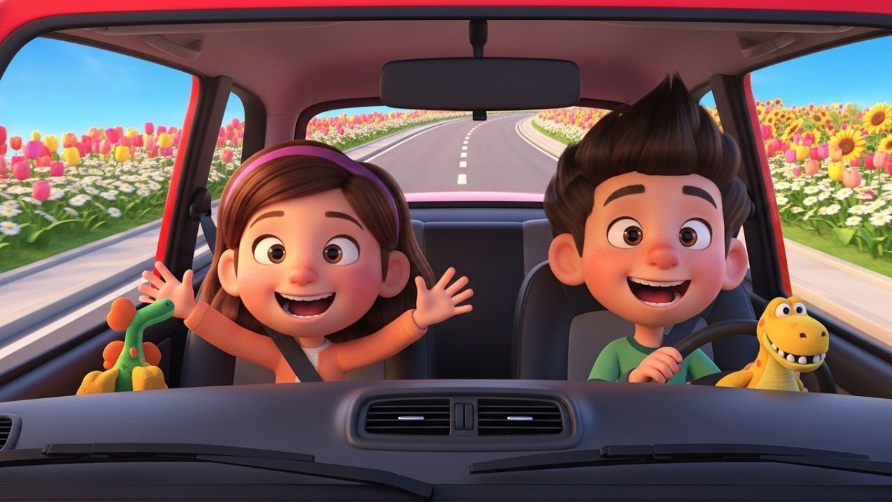 Beep Beep Kids Red Car 🚗🔴 Fun Car Song for Kids | Learn Colors - YouTube